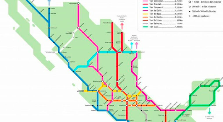 ¿Plan de trenes de pasajeros en México para 2050?