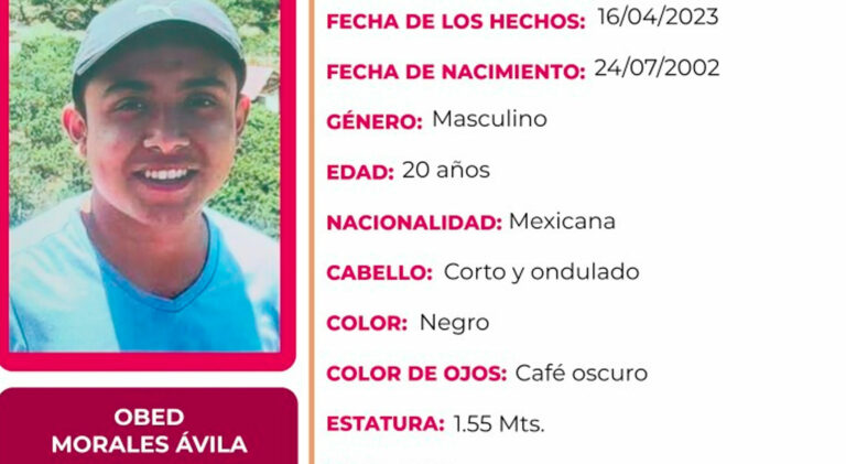 Buscan a Obed Morales; se extravió en Huejutla