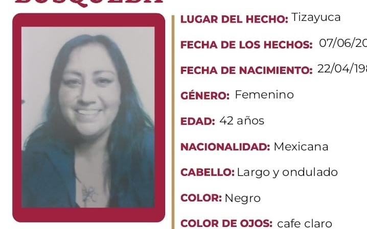 Se busca a Ivonne Rosales; se extravió en Tizayuca