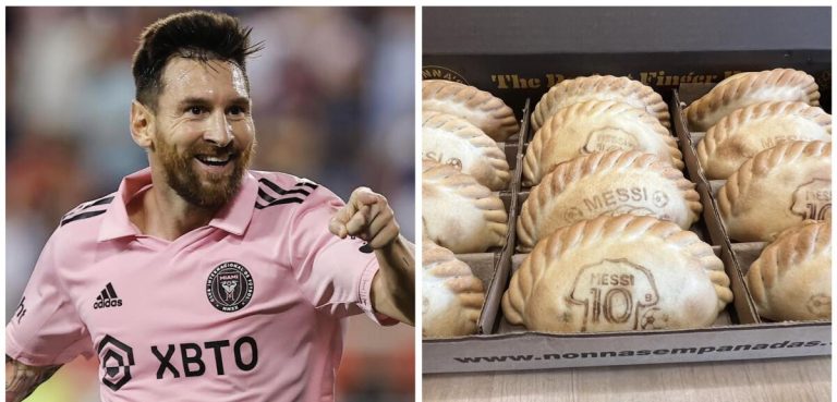 Lanzan empanadas de Lionel Messi en LA