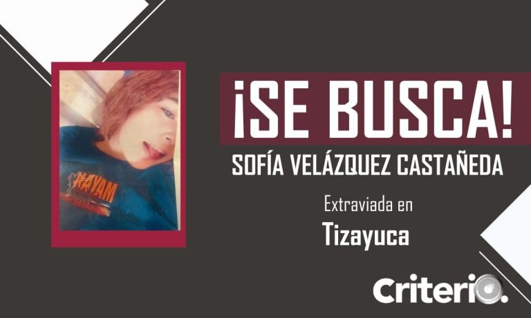 Ayuda a localizar a Sofía Velázquez en Tizayuca