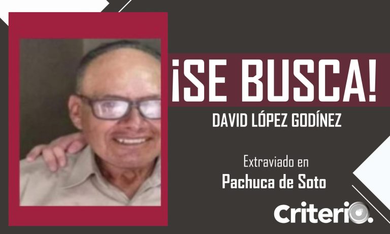 Se busca a David López Godínez, extraviado en Pachuca