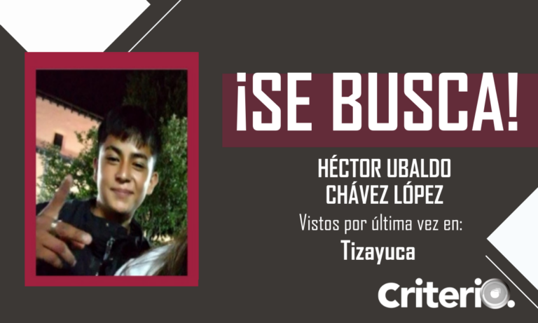 Héctor Ubaldo desapareció en Tizayuca, su familia lo busca