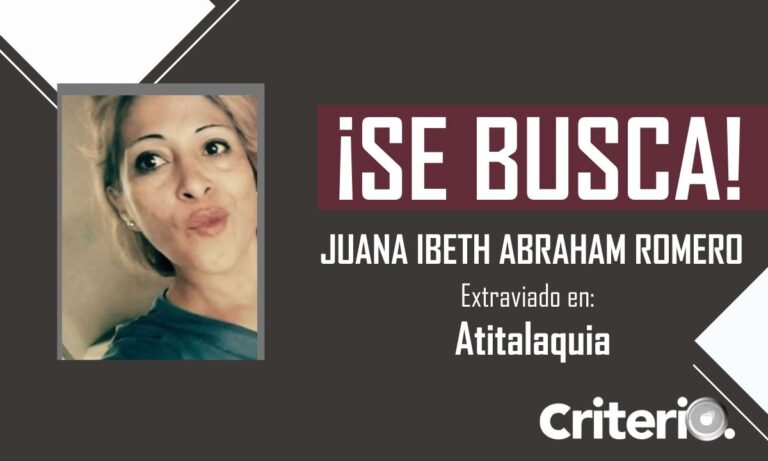 Ayuda a localizar a Juana Ibeth en Atitalaquia