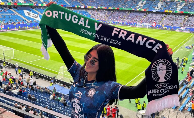 Friday Frida llevó su amor por los Tuzos hasta la Eurocopa