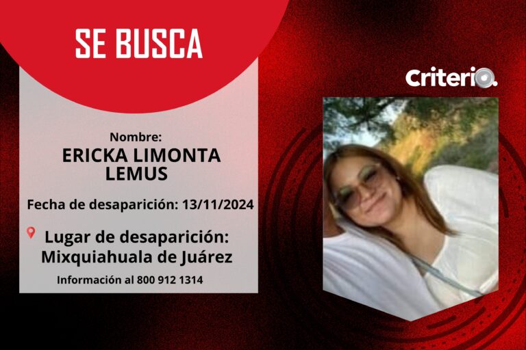 Nuevo caso de desaparición en Mixquiahuala: Ericka Limonta Lemus se ...