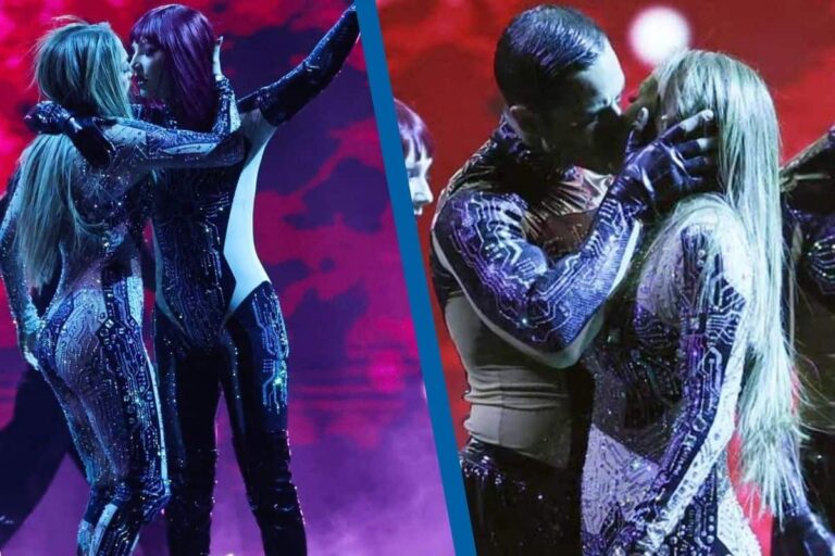 Jennifer Lopez besa a dos bailarines durante los AMA: ¿empoderamiento o ...