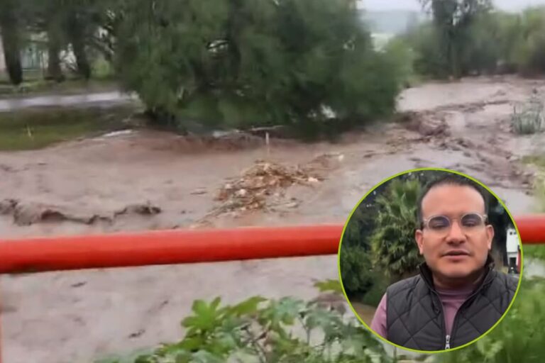 Inundaciones en Ixmiquilpan: El alcalde minimiza la situación mientras el arroyo Pallares se ...