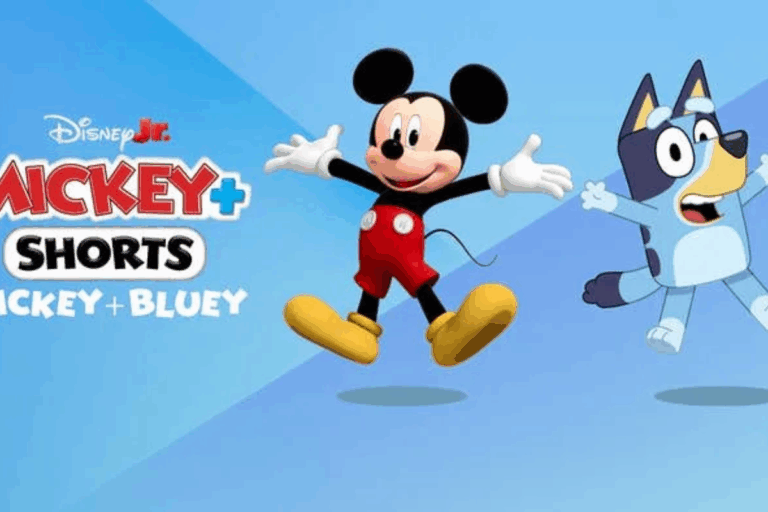Disney+ sorprende con crossover de Bluey y Mickey Mouse